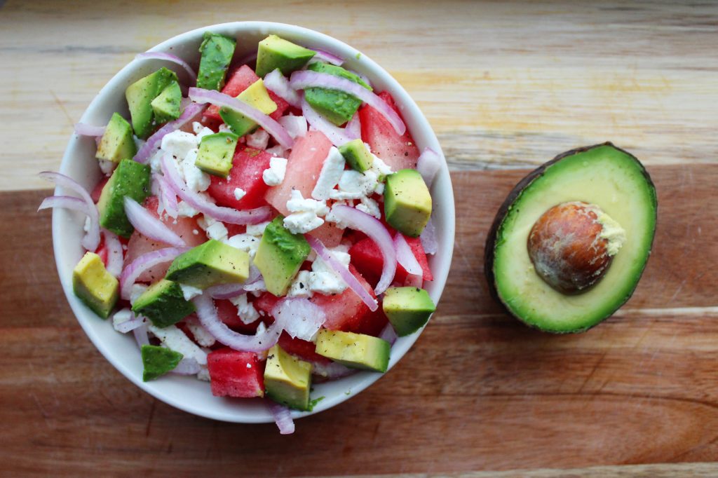 Watermelon Avocado Feta Salad – Simply Peachy